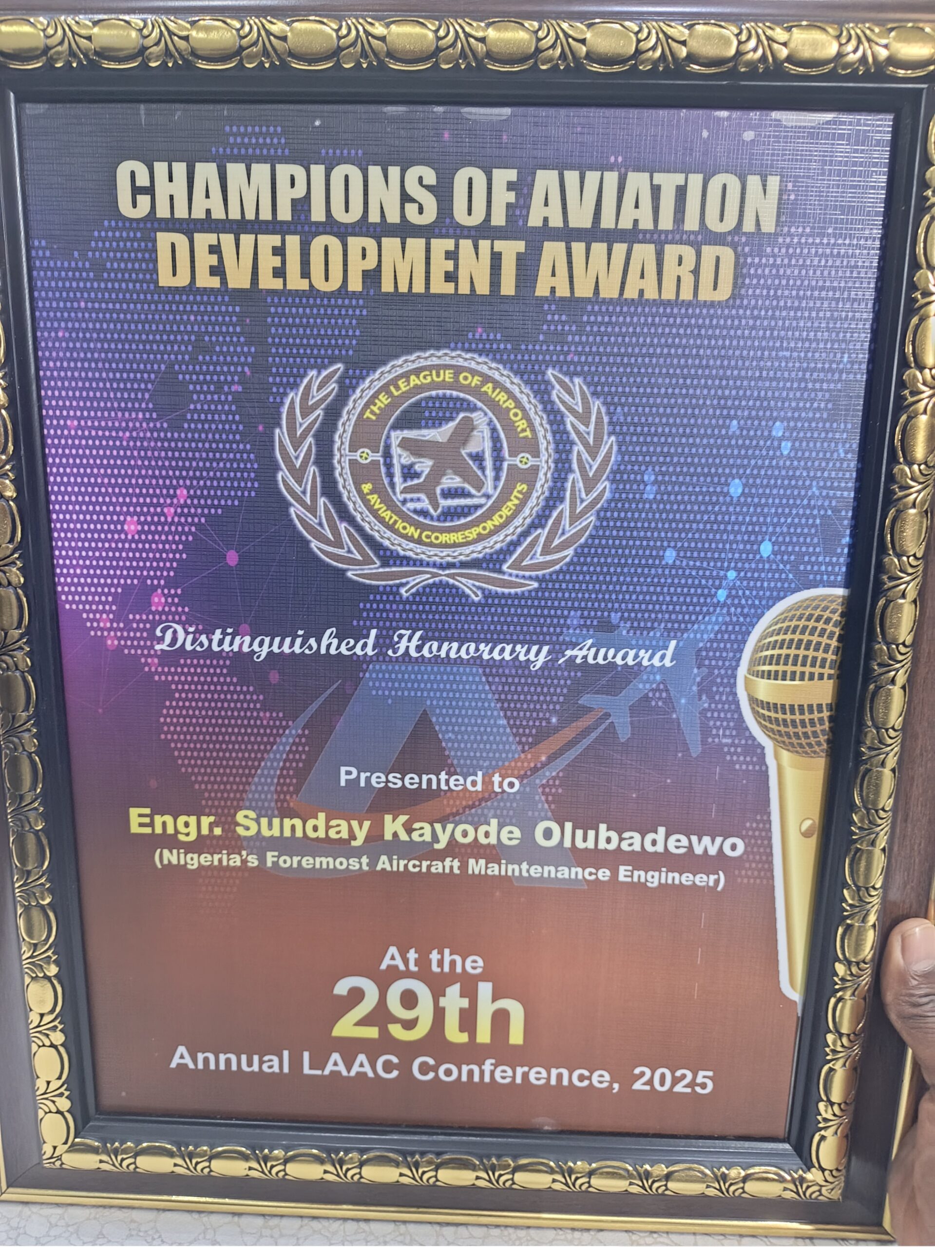 LAAC Celebrates 92-Year-Old Pioneer of Nigeria’s Aircraft Maintenance ...